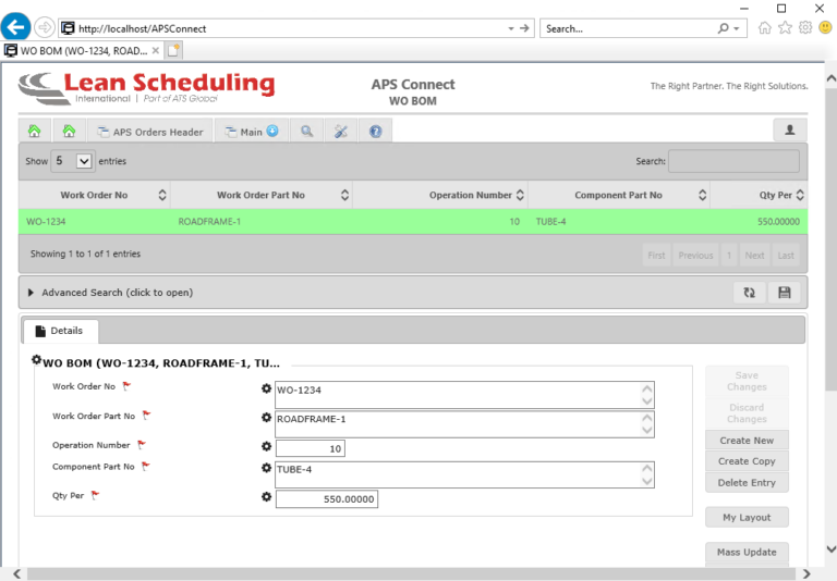 APS Connect - ATS Lean Scheduling International